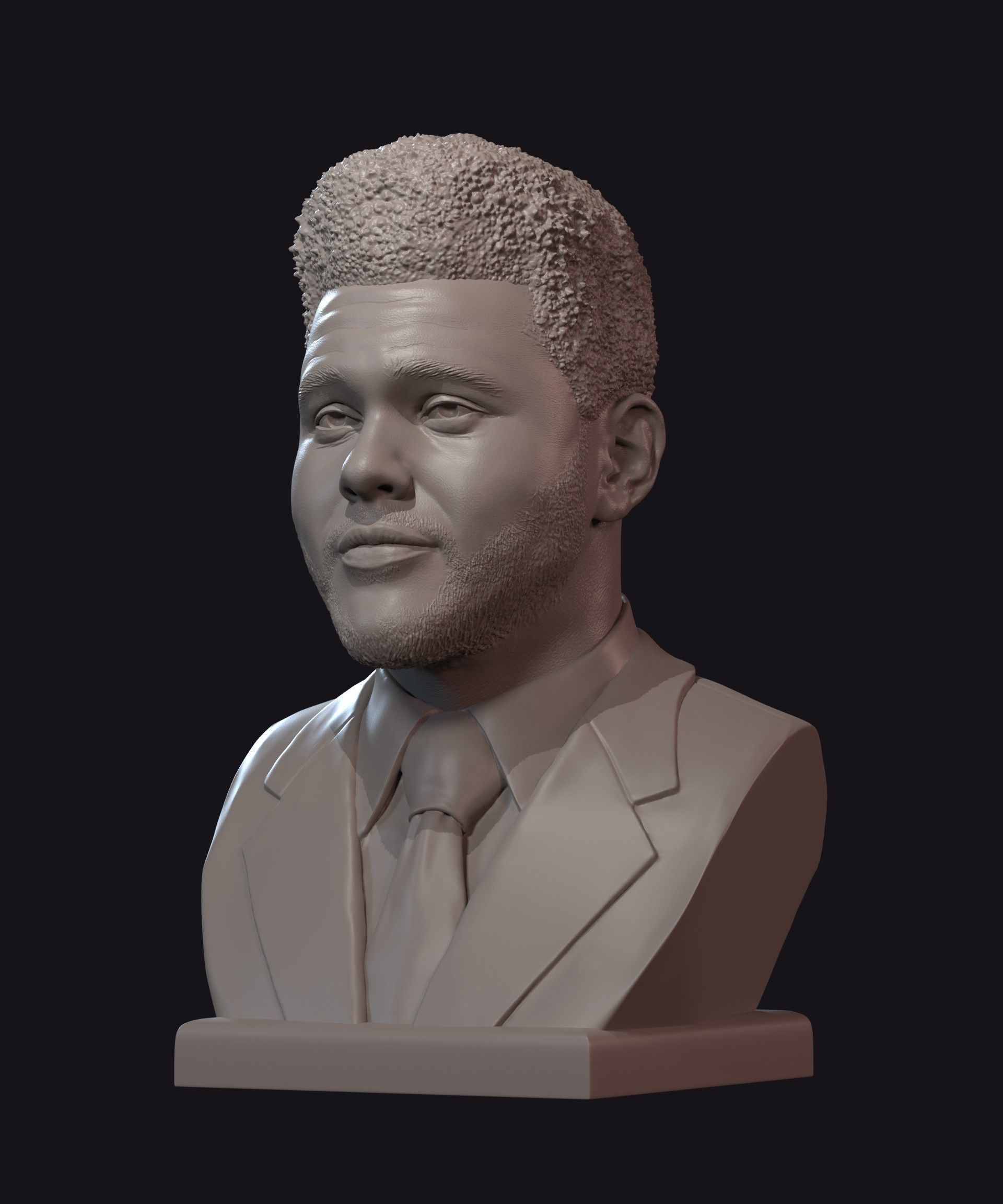 The Weeknd bust 1 3D model 3D printable | CGTrader