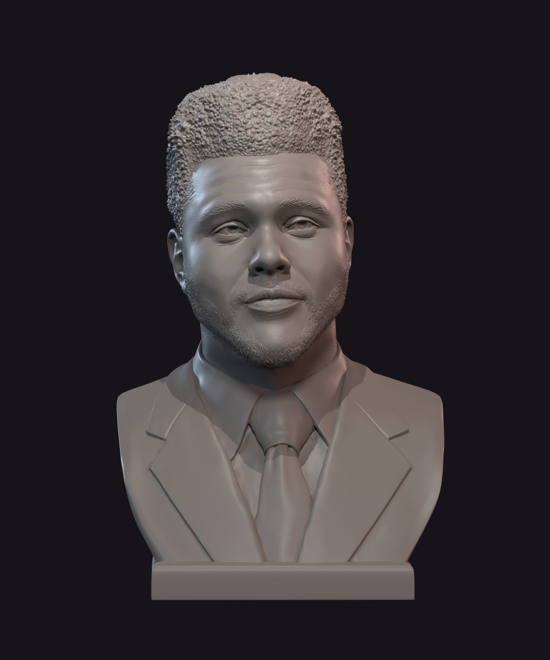 The Weeknd bust 1 3D model 3D printable | CGTrader