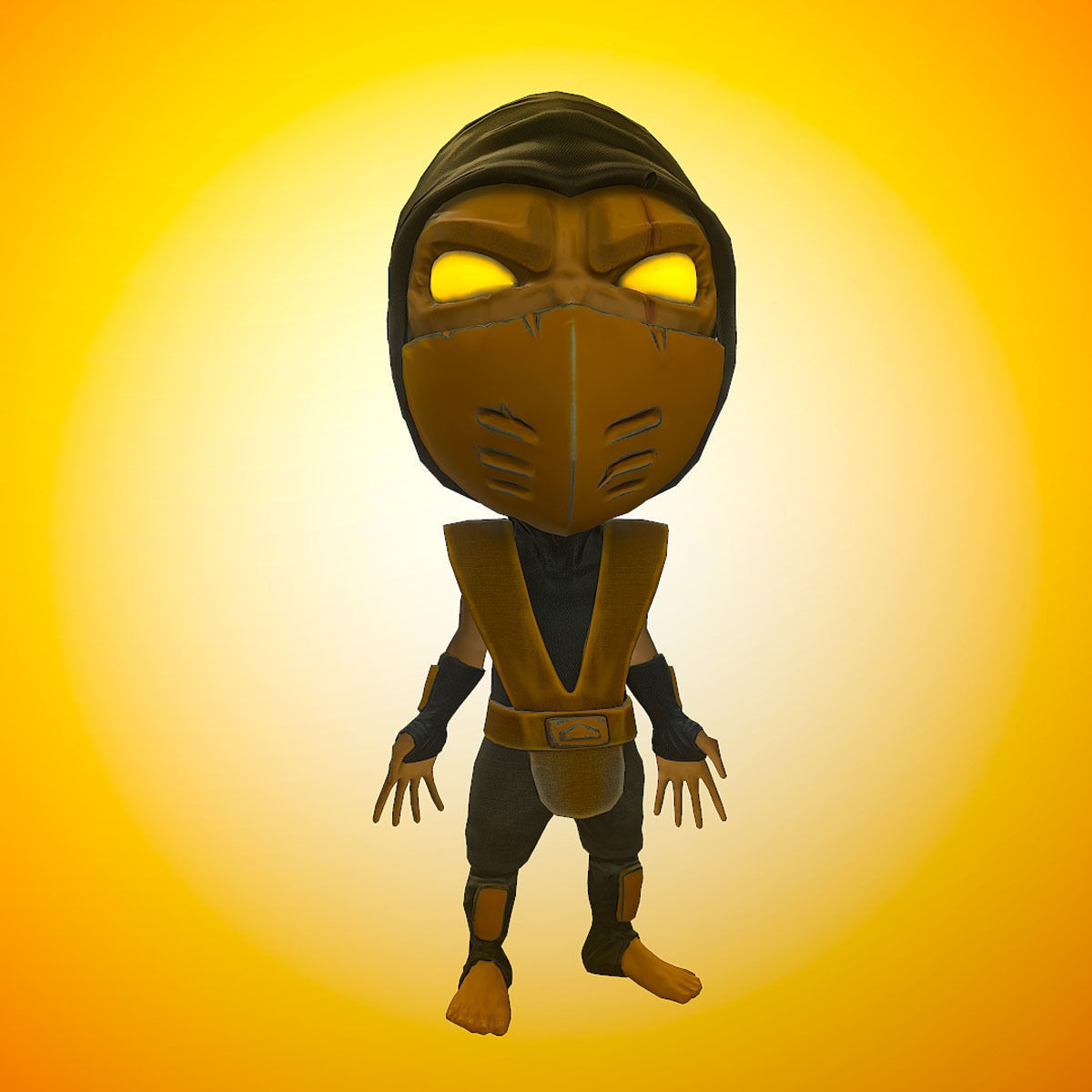 Child Ninja low poly pack 3D asset | CGTrader
