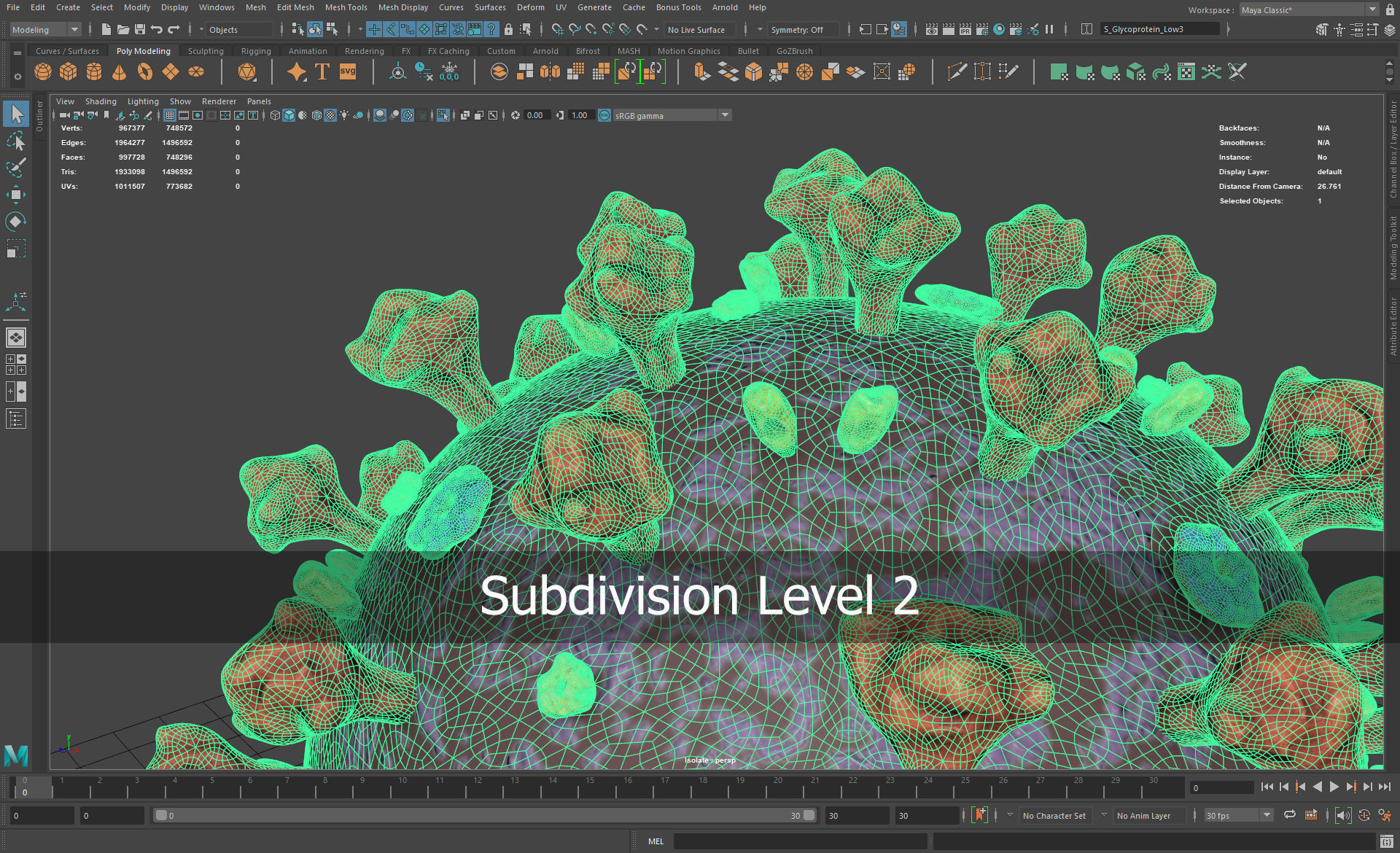 3D model CoronaVirus COVID 19 Corona Virus SARS-CoV-2 nCoV VR / AR ...