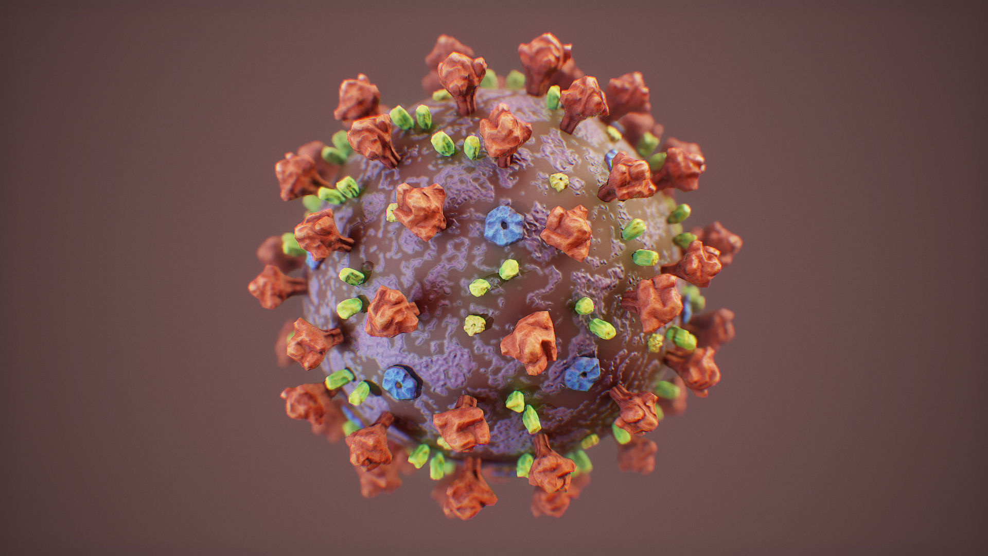 3D model CoronaVirus COVID 19 Corona Virus SARS-CoV-2 nCoV VR / AR ...