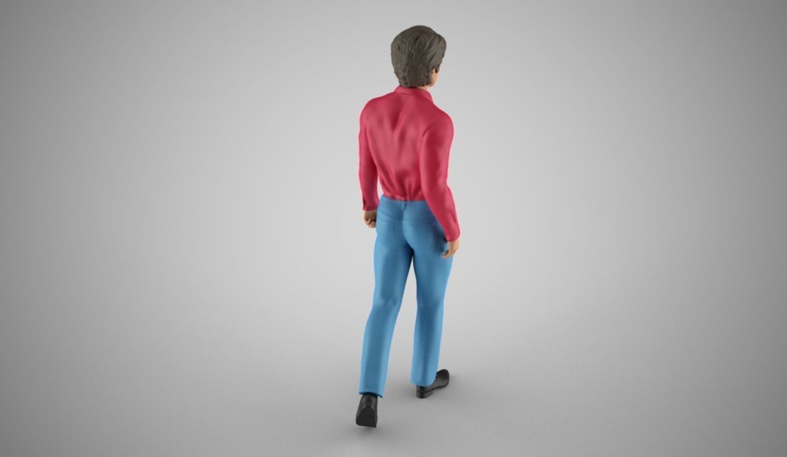 Walking Man 3D model 3D printable | CGTrader