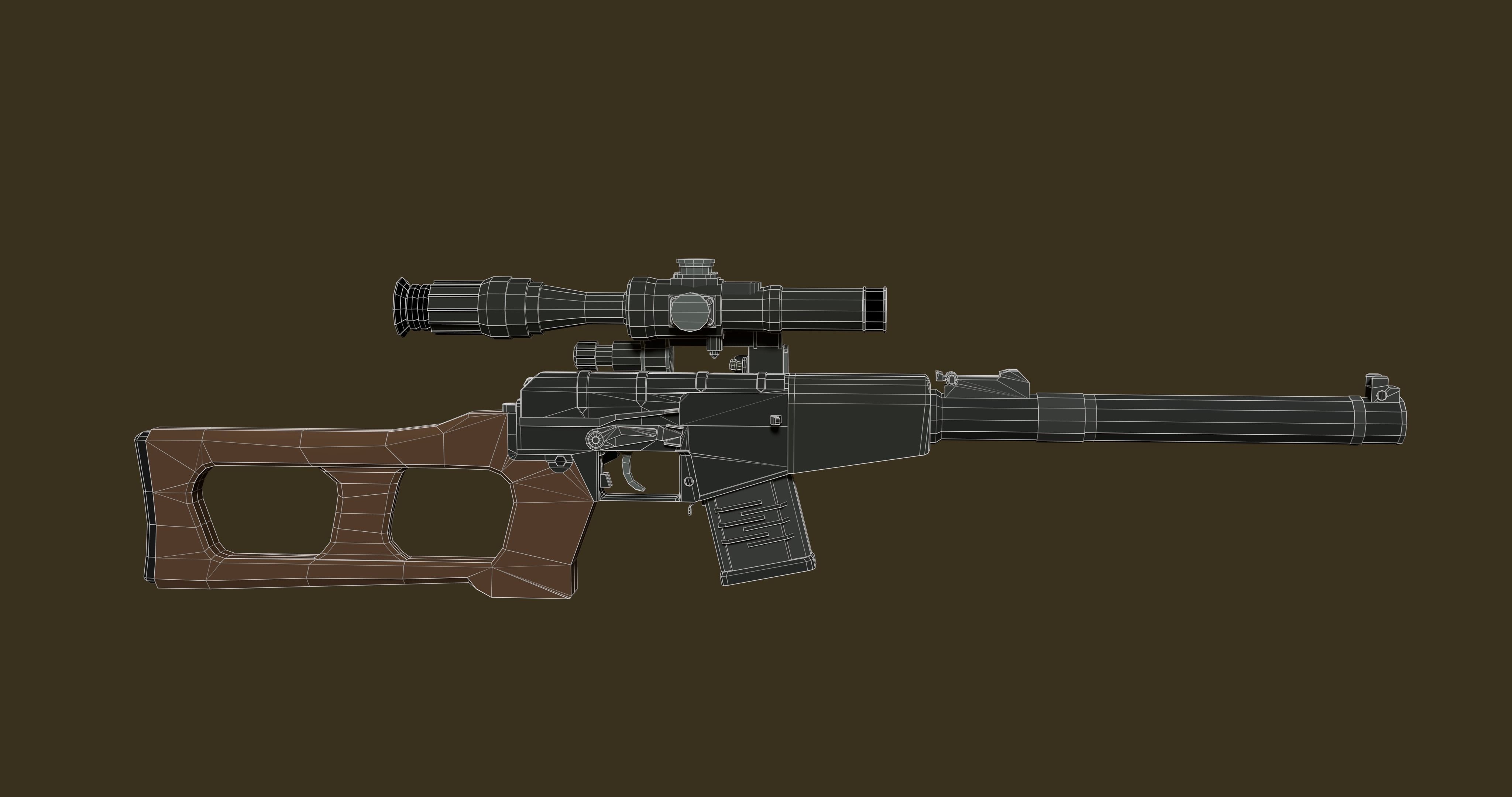 3D model AS VAL - VSS - PSO 1 - Low Poly isometric VR / AR / low-poly ...