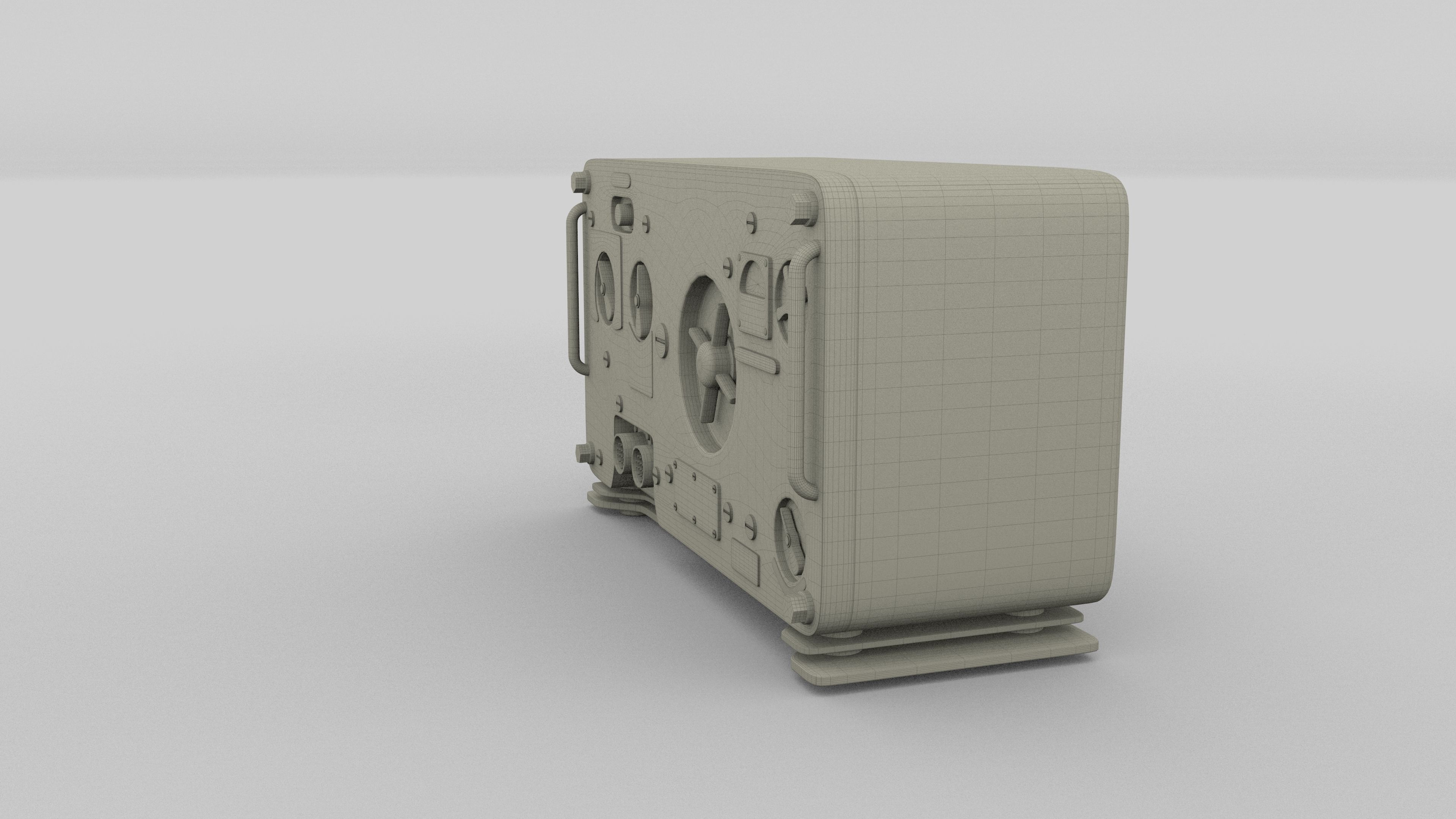 Old Military Radio 3D Model OBJ FBX STL BLEND DAE | CGTrader.com