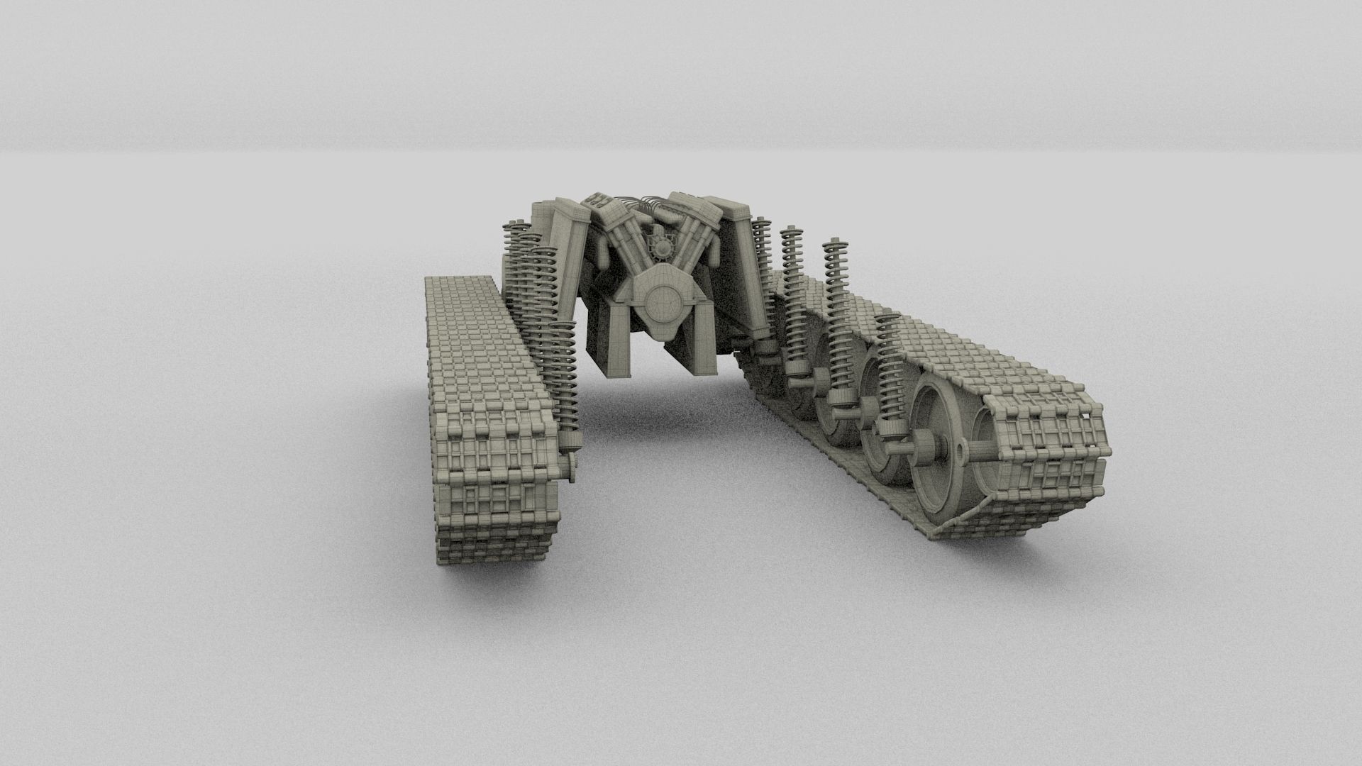 T34 Tank Drivetrain 3D Model OBJ FBX STL BLEND DAE - CGTrader.com