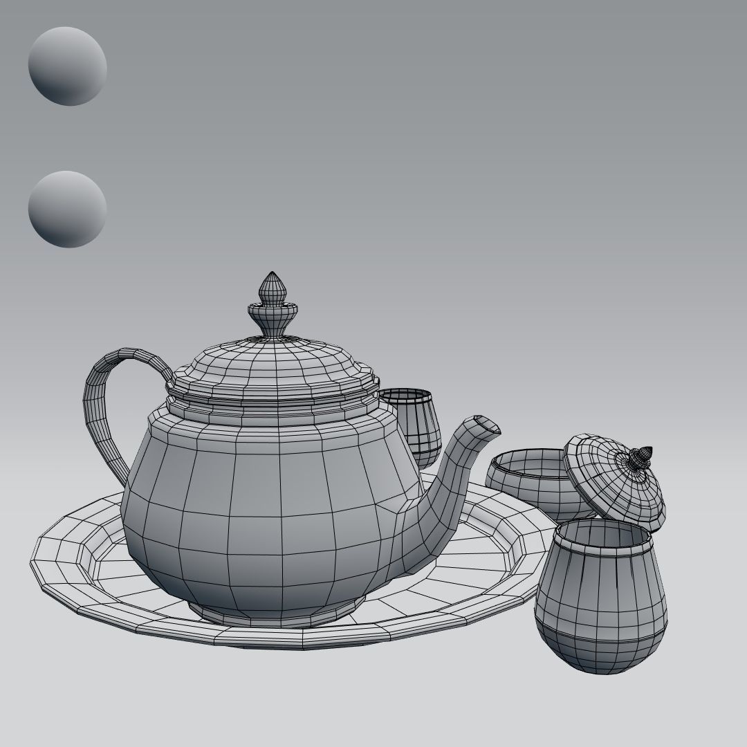 Tea set - 3D model | CGTrader