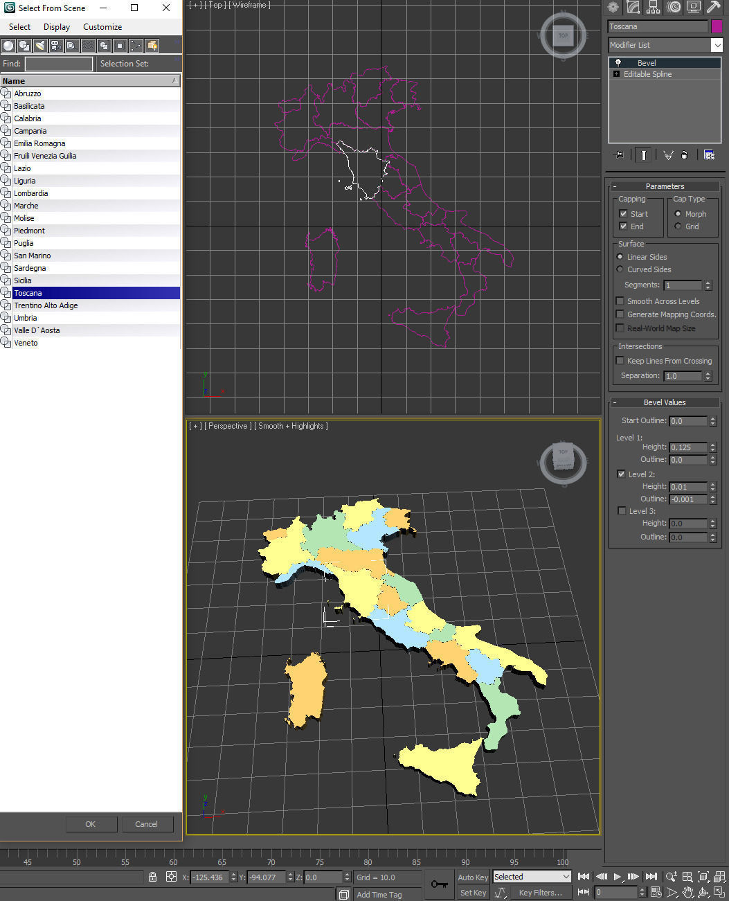 Map of Italy 3D model | CGTrader