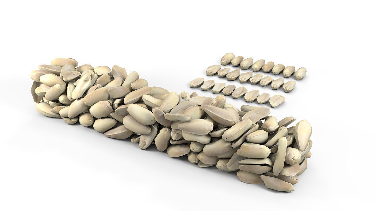3D model Peanuts PBR pile of pebbles VR / AR / low-poly | CGTrader