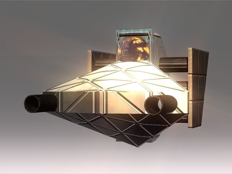 3D model Low Poly Blocks Spaceship VR / AR / low-poly | CGTrader