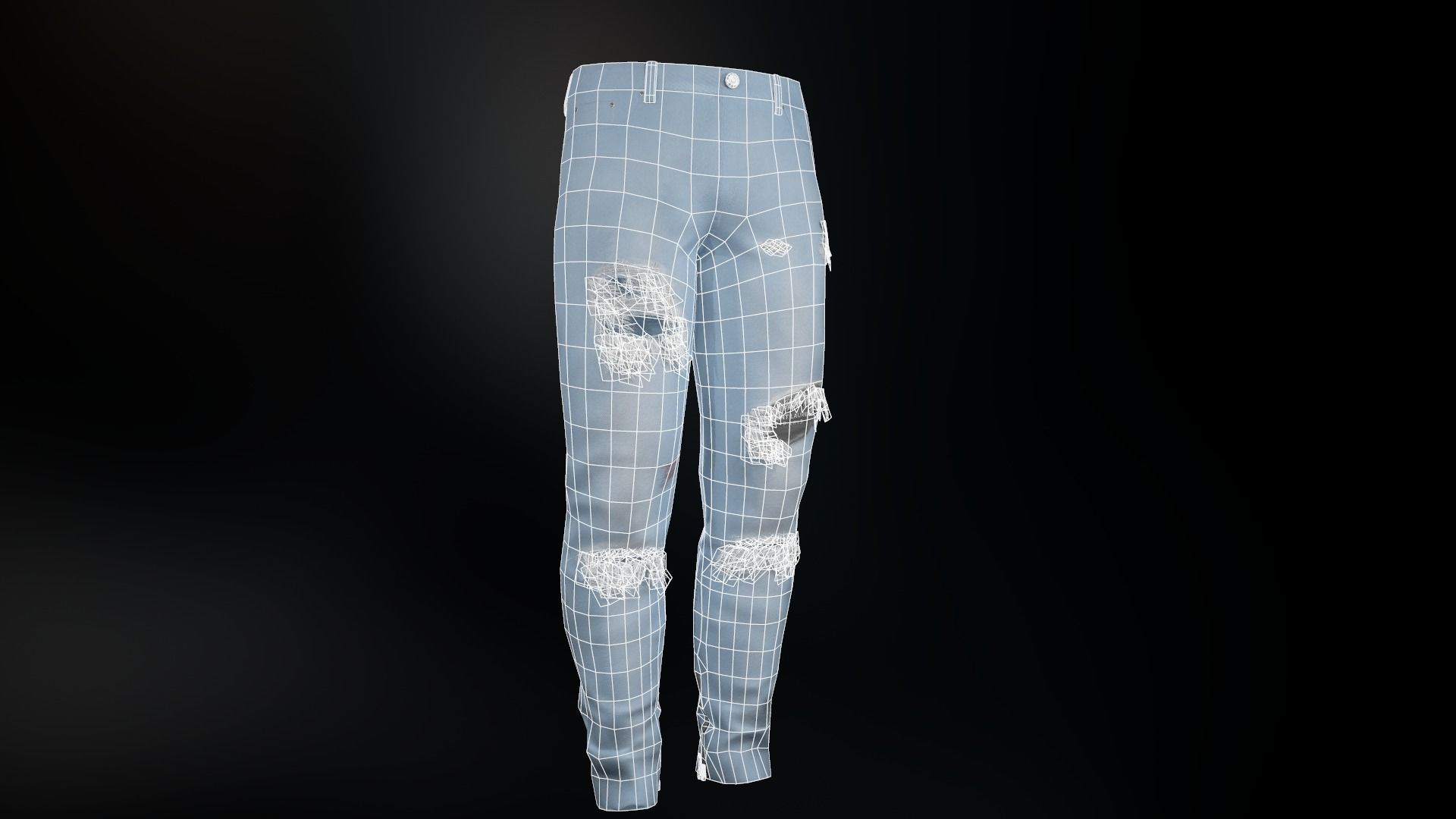 3D model Ripped Jeans VR / AR / low-poly | CGTrader