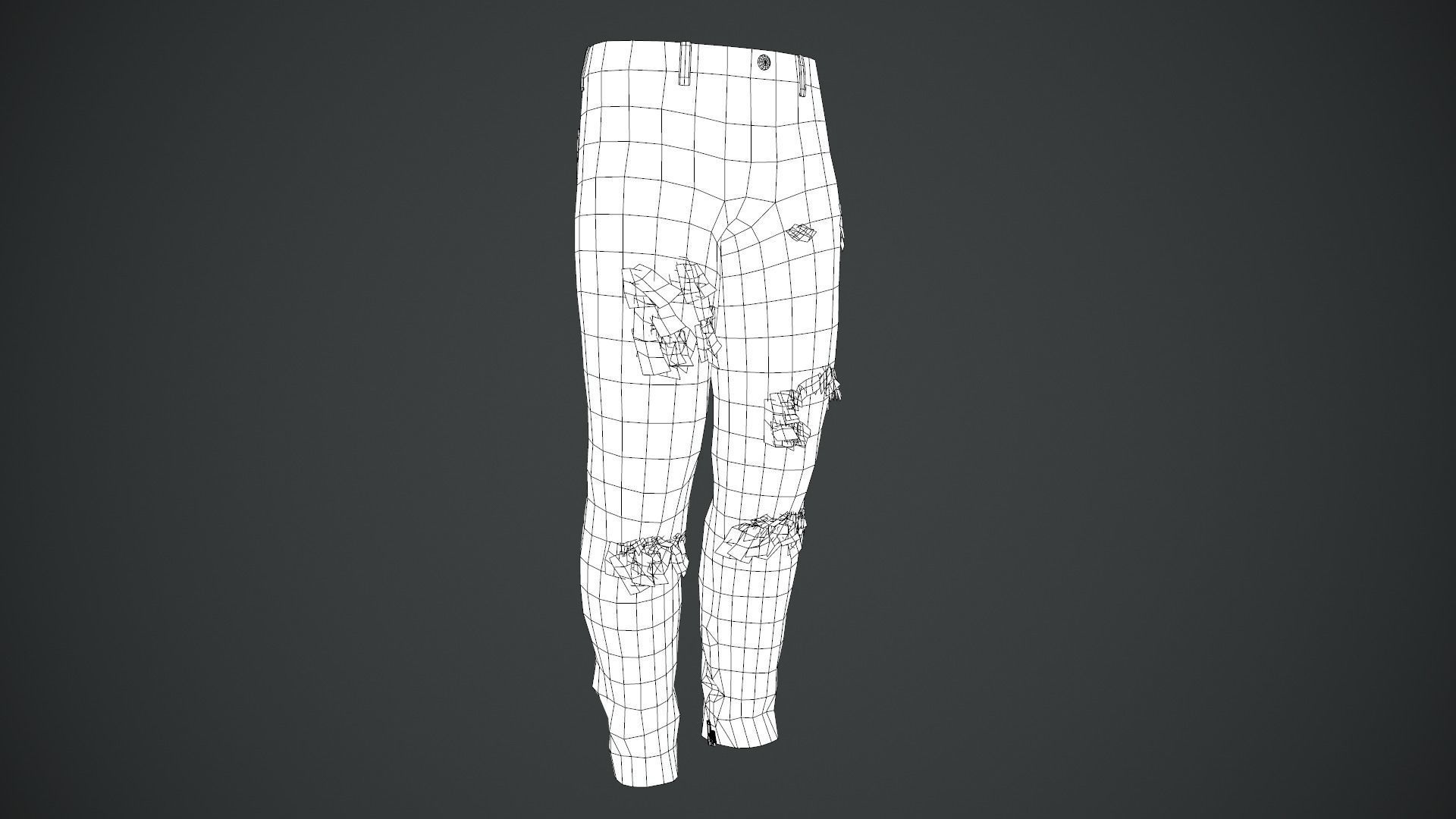 3D model Ripped Jeans VR / AR / low-poly | CGTrader