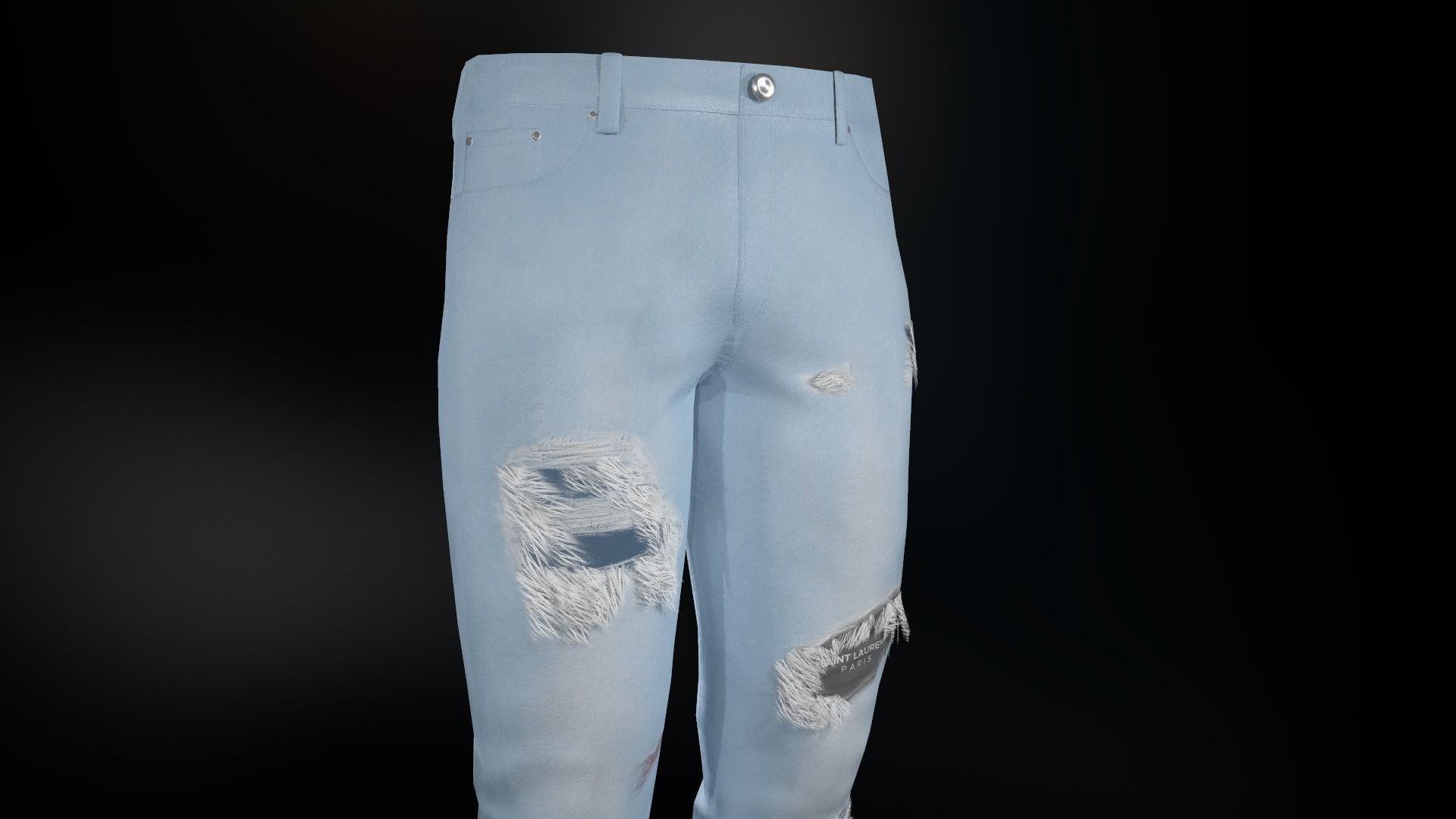 3D model Ripped Jeans VR / AR / low-poly | CGTrader
