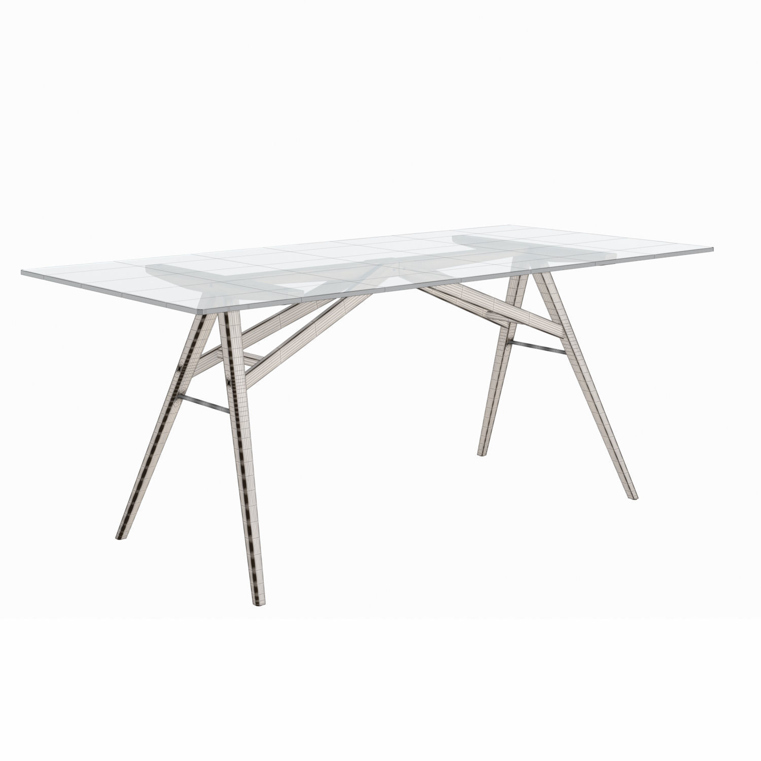 Dining table Jensen west elm 3D model | CGTrader