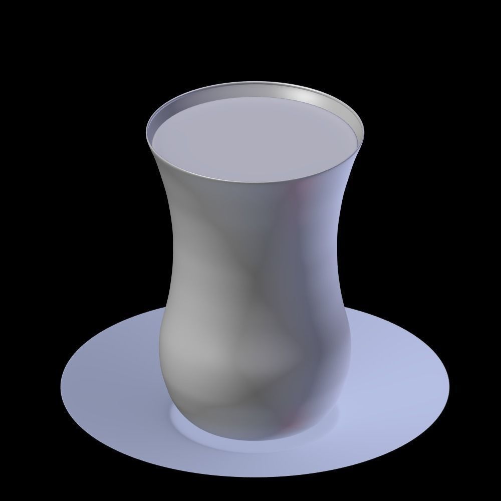 Turkish Bardak tea cup and glass plate 3D model | CGTrader