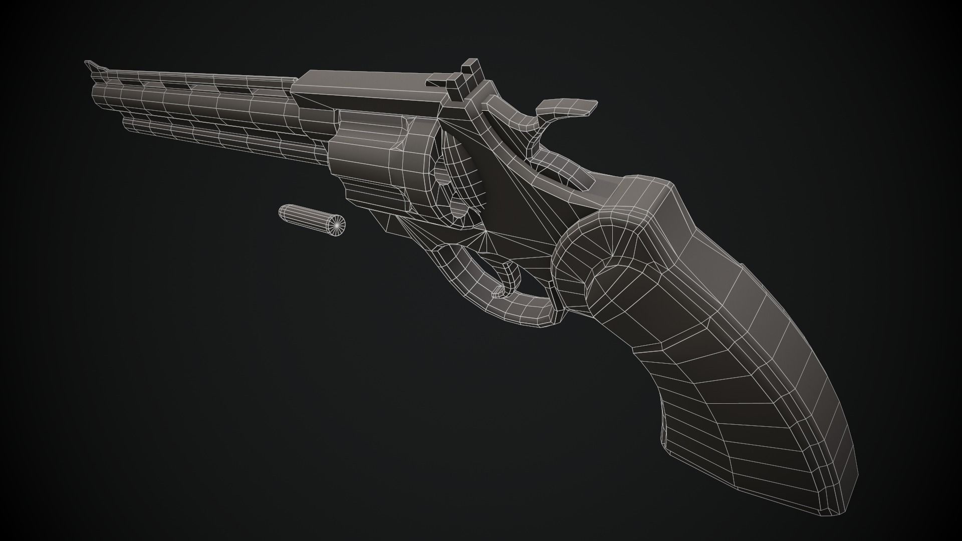 3D model Revolver VR / AR / low-poly | CGTrader