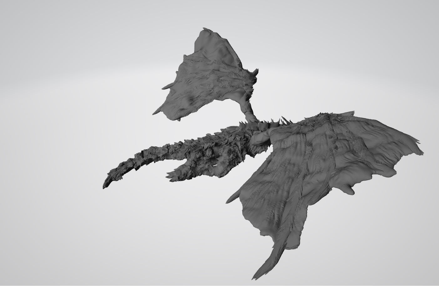 Dragon flying 3D model 3D printable | CGTrader
