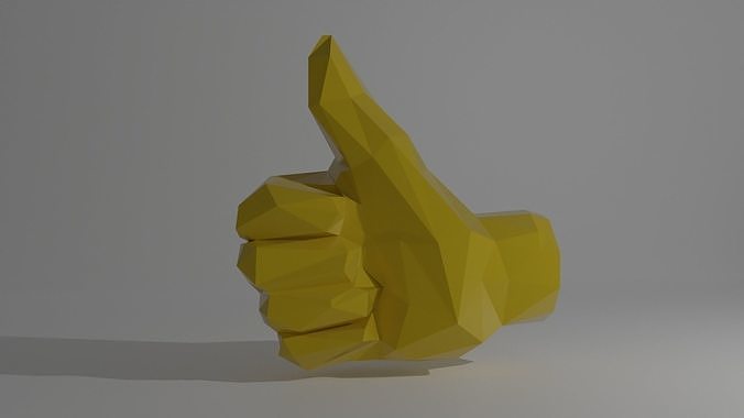 Thumbs up Lowpoly 3D model 3D printable | CGTrader