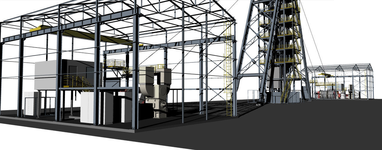 Complete underground mine installation 3D model | CGTrader