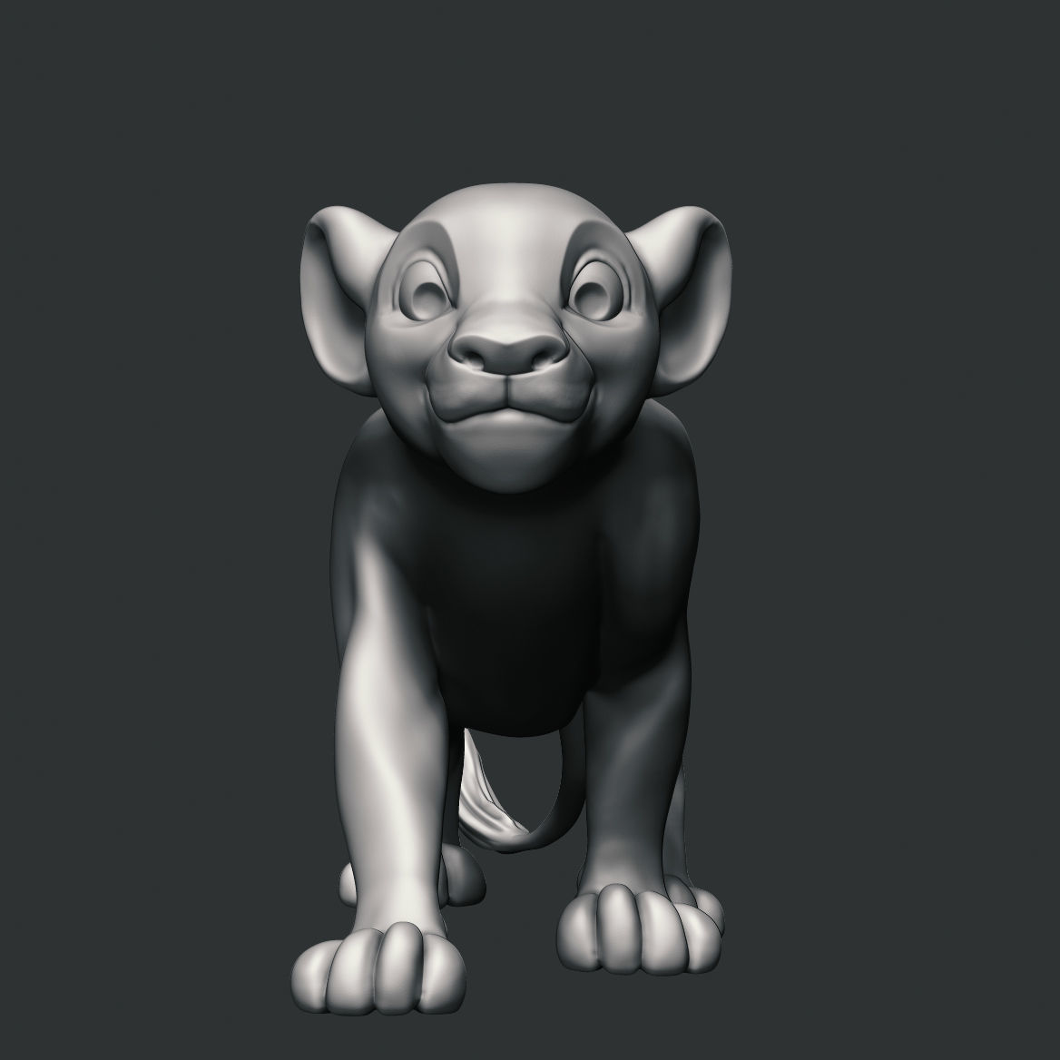 Simba Print lion 3D model 3D printable | CGTrader