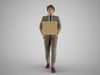 Man Carrying Box 3D model 3D printable | CGTrader