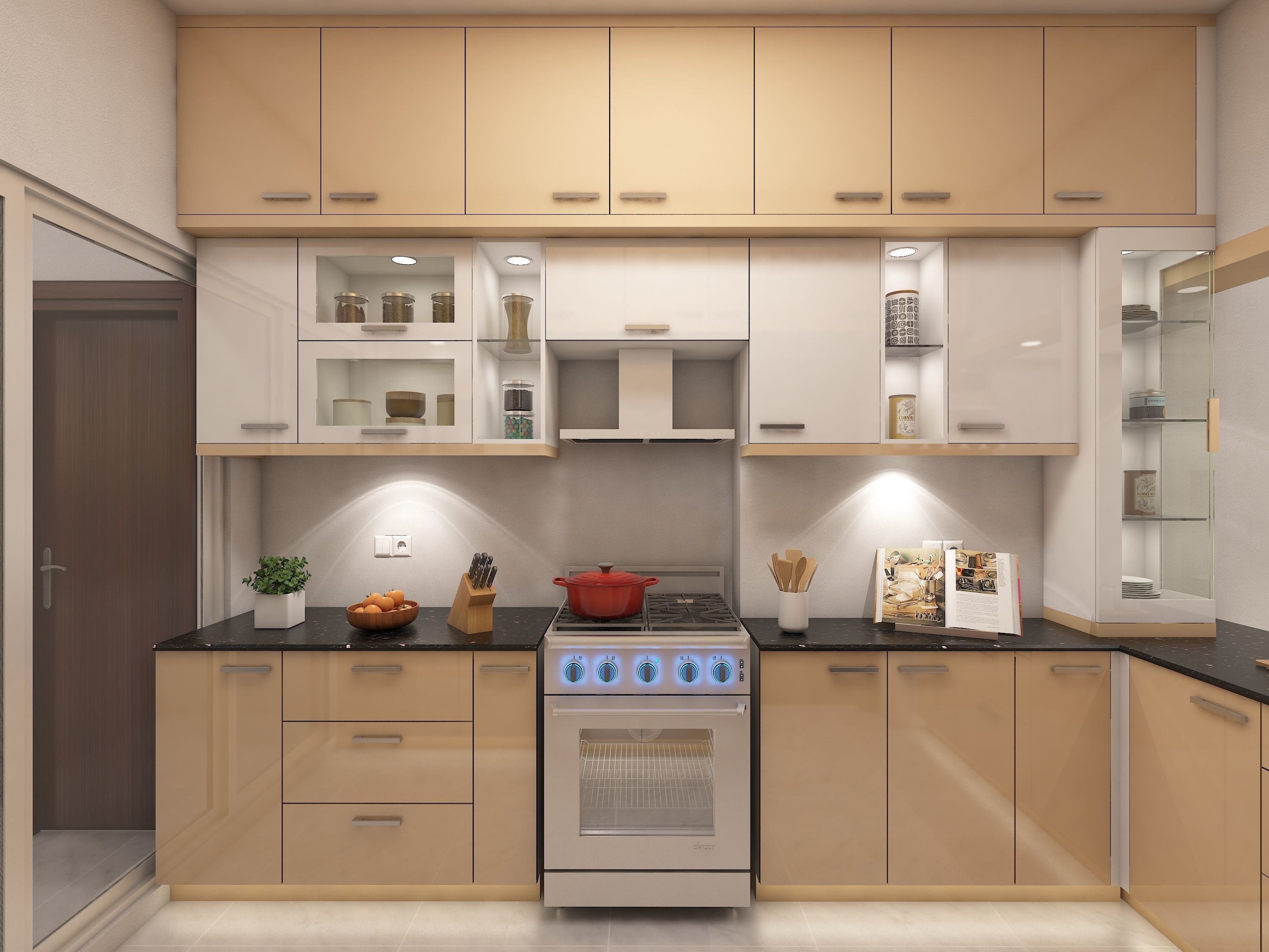 Free Kitchen Cabinet With render Emage free VR / AR / low-poly 3D model ...