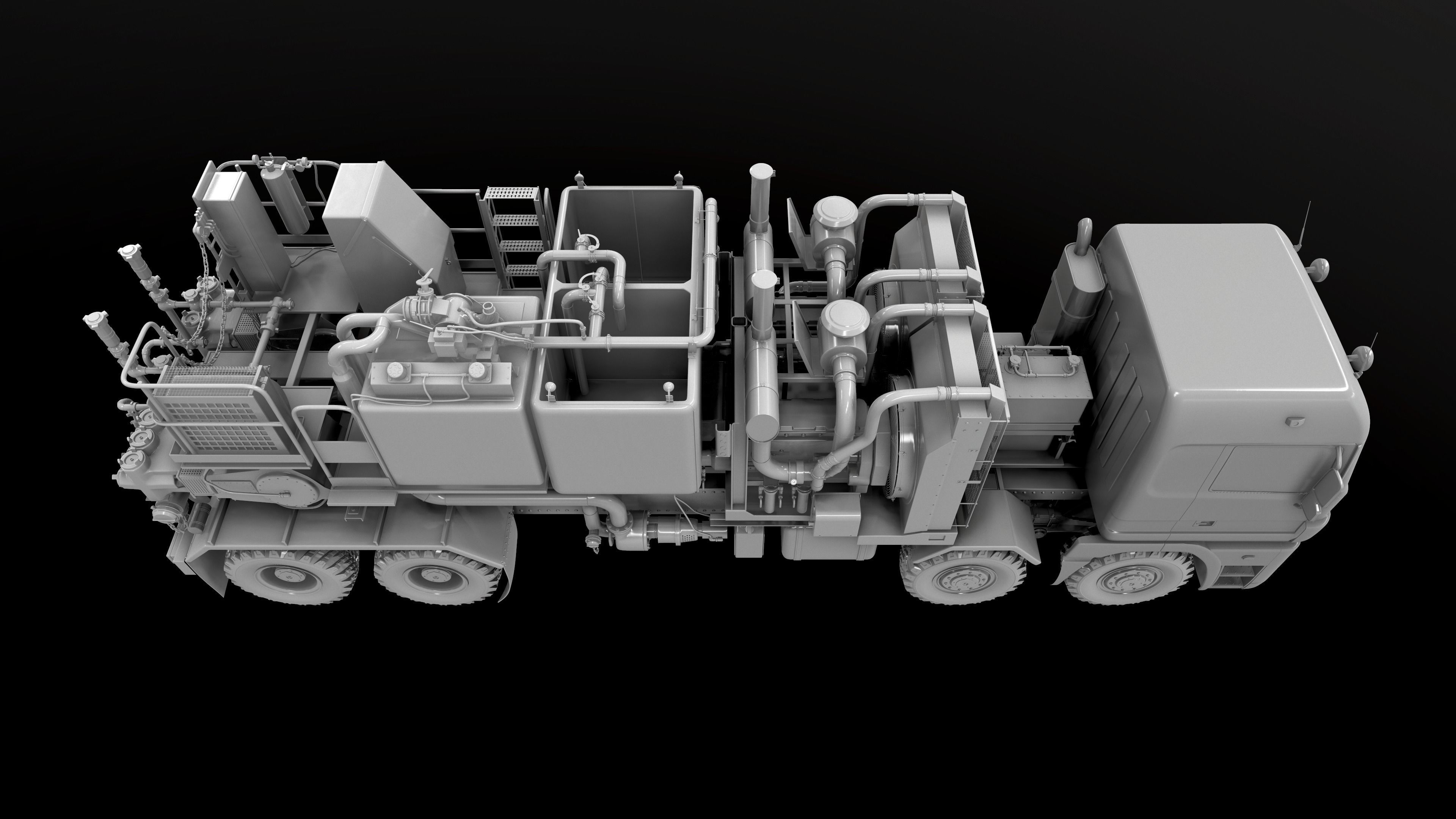 Halliburton Cement Elite pump unit 3D model | CGTrader