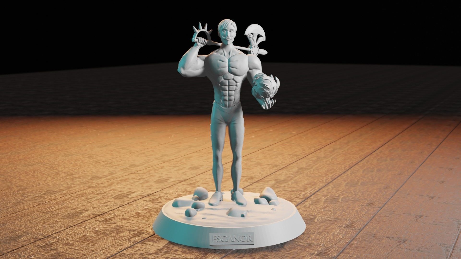 Escanor 3D model 3D printable | CGTrader