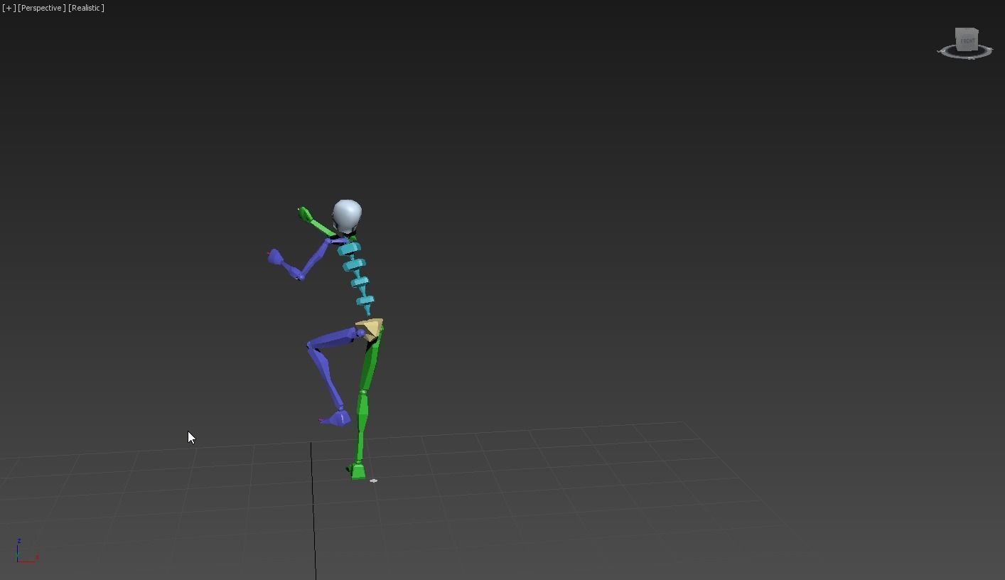 Ladder climbing 3D model animated | CGTrader