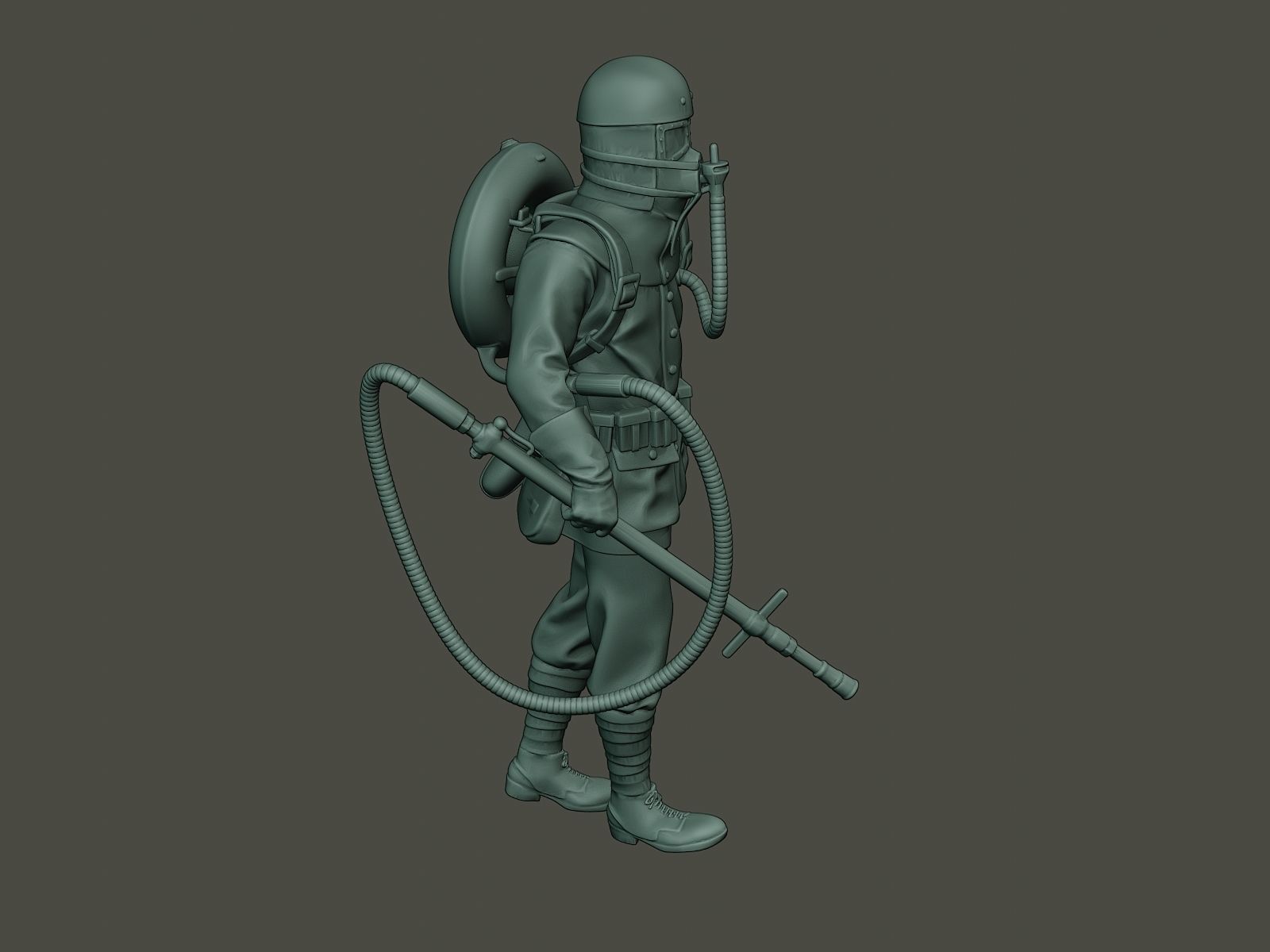 German soldier ww1 walk G5 3D model 3D printable | CGTrader