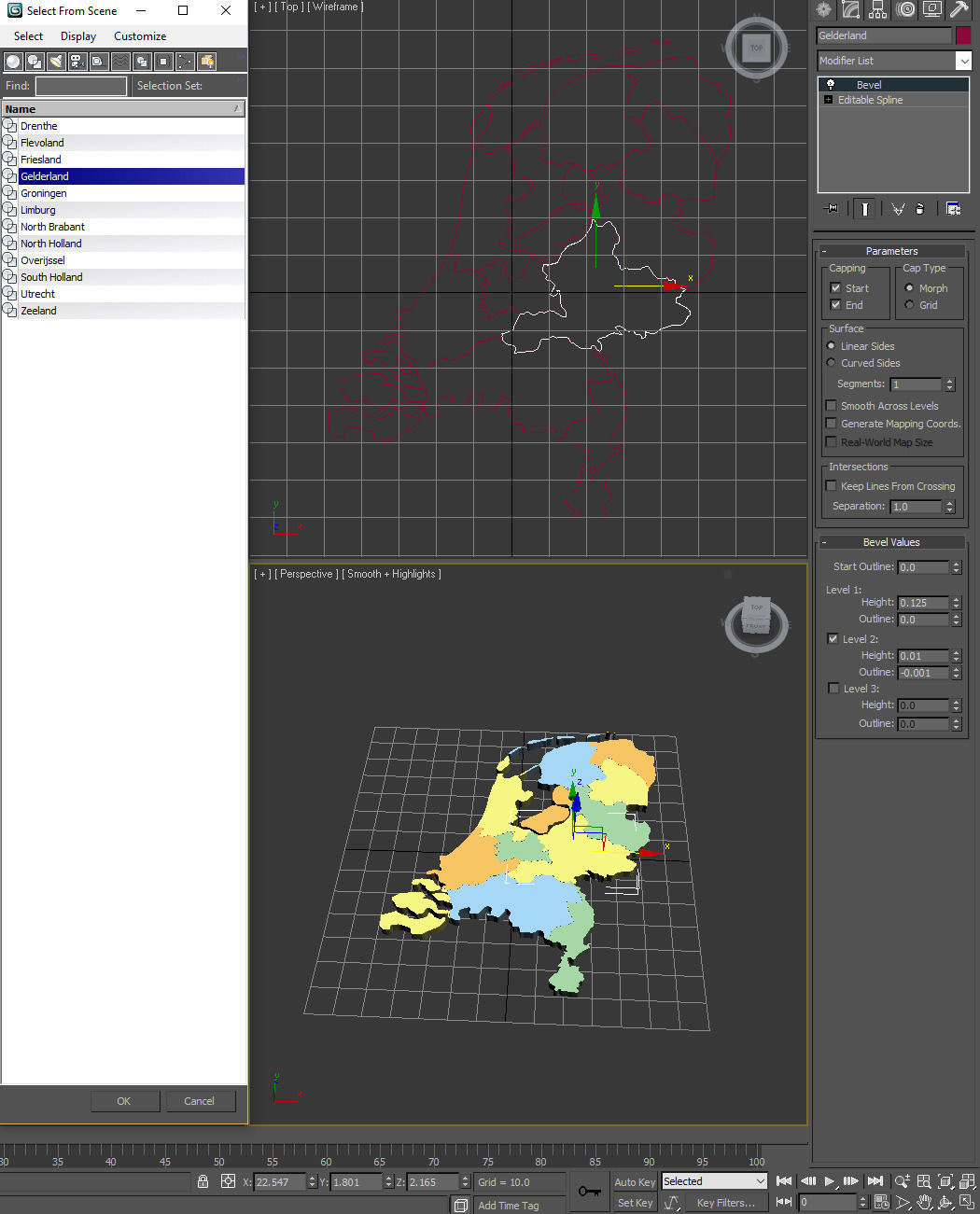 Map of the Netherlands 3D model | CGTrader