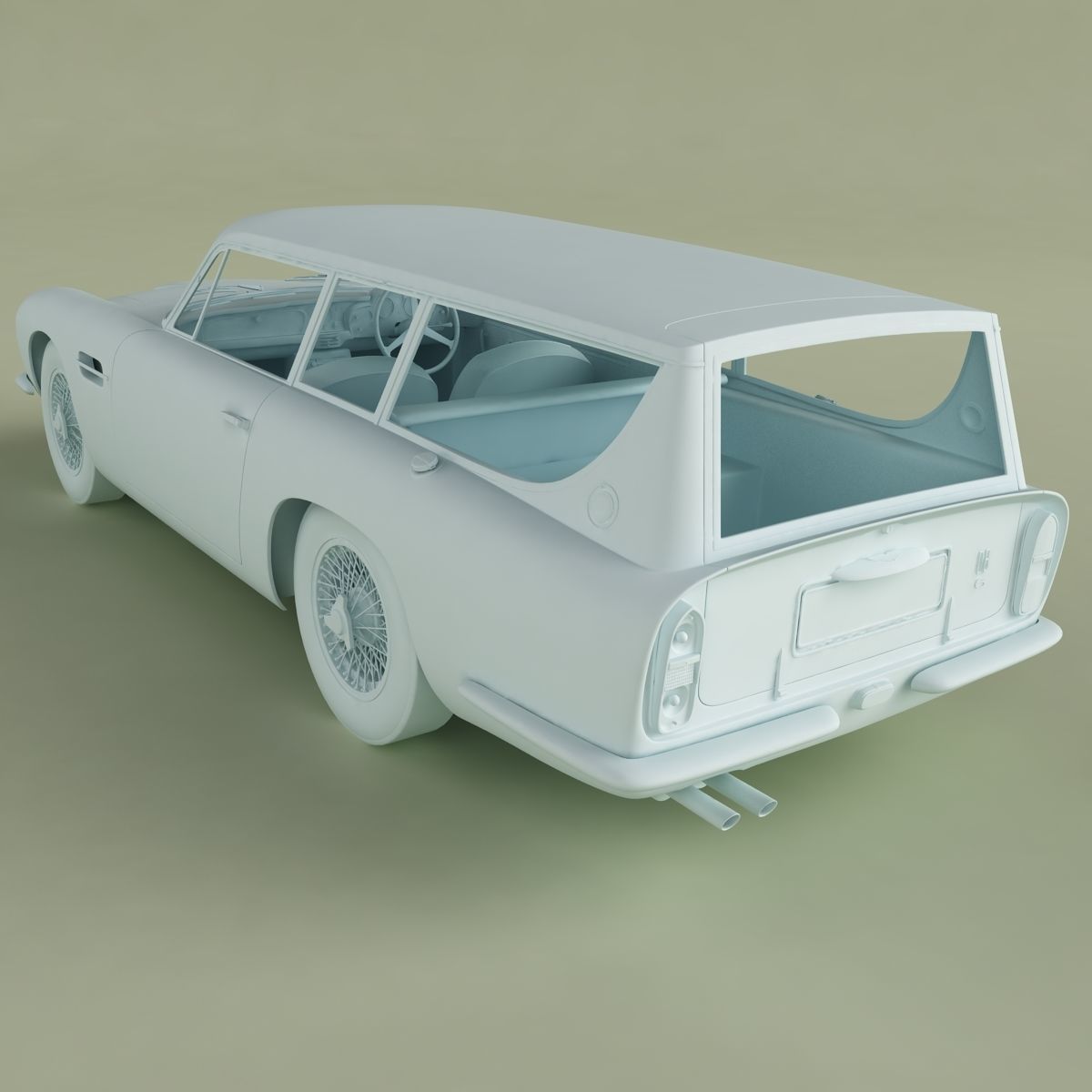Aston Martin DB6 Shooting Brake 3D model | CGTrader