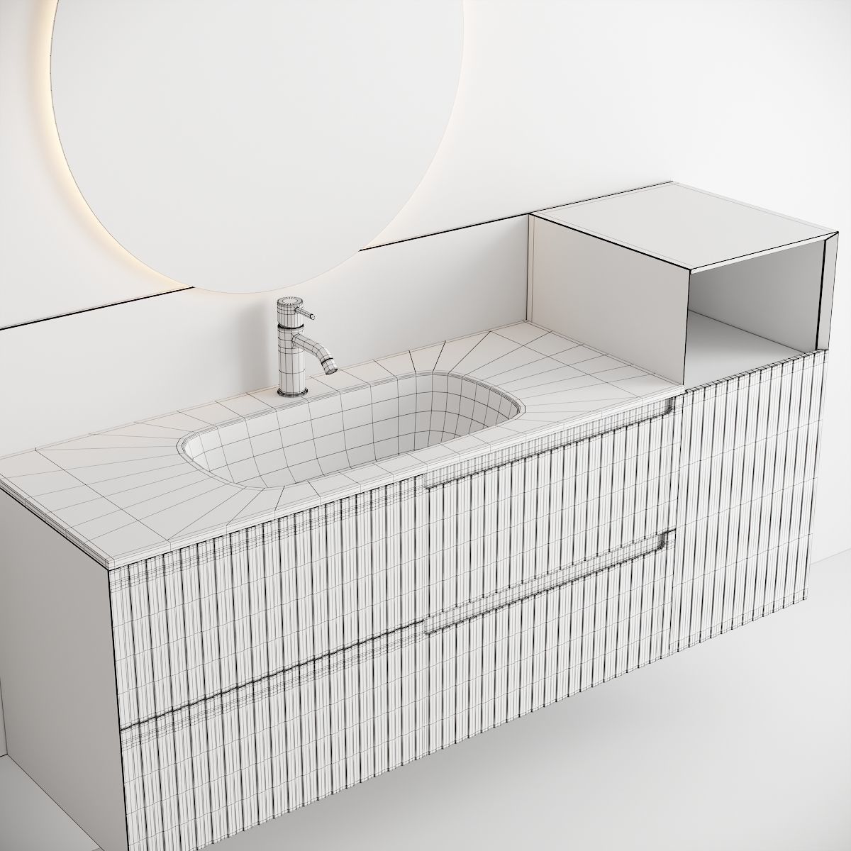 3D model Fiora Synergy Vanity Unit set 1 VR / AR / low-poly | CGTrader