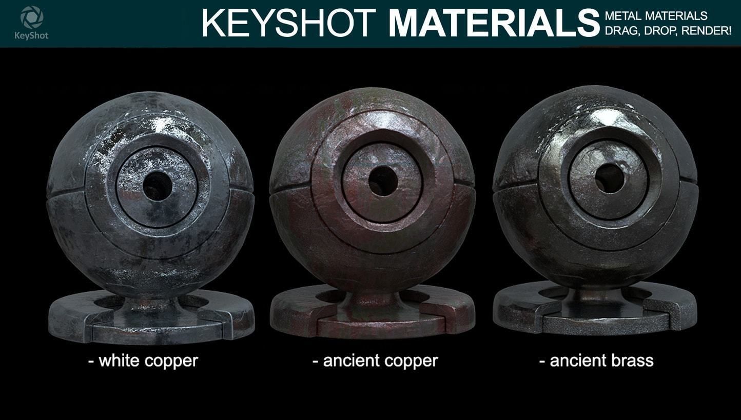 Metal Materials for Keyshot Texture | CGTrader