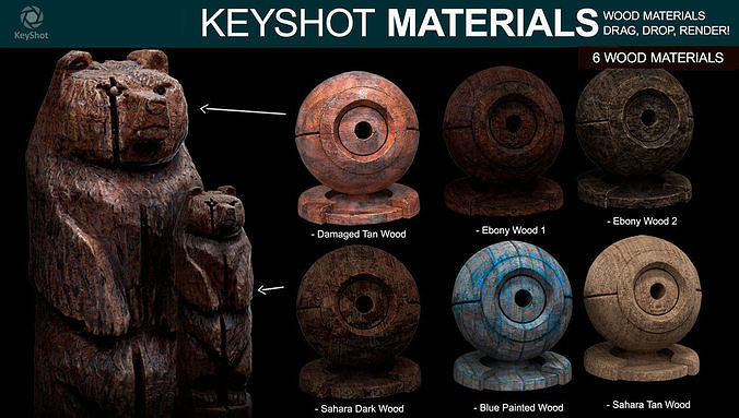 Wood Materials for Keyshot Texture | CGTrader