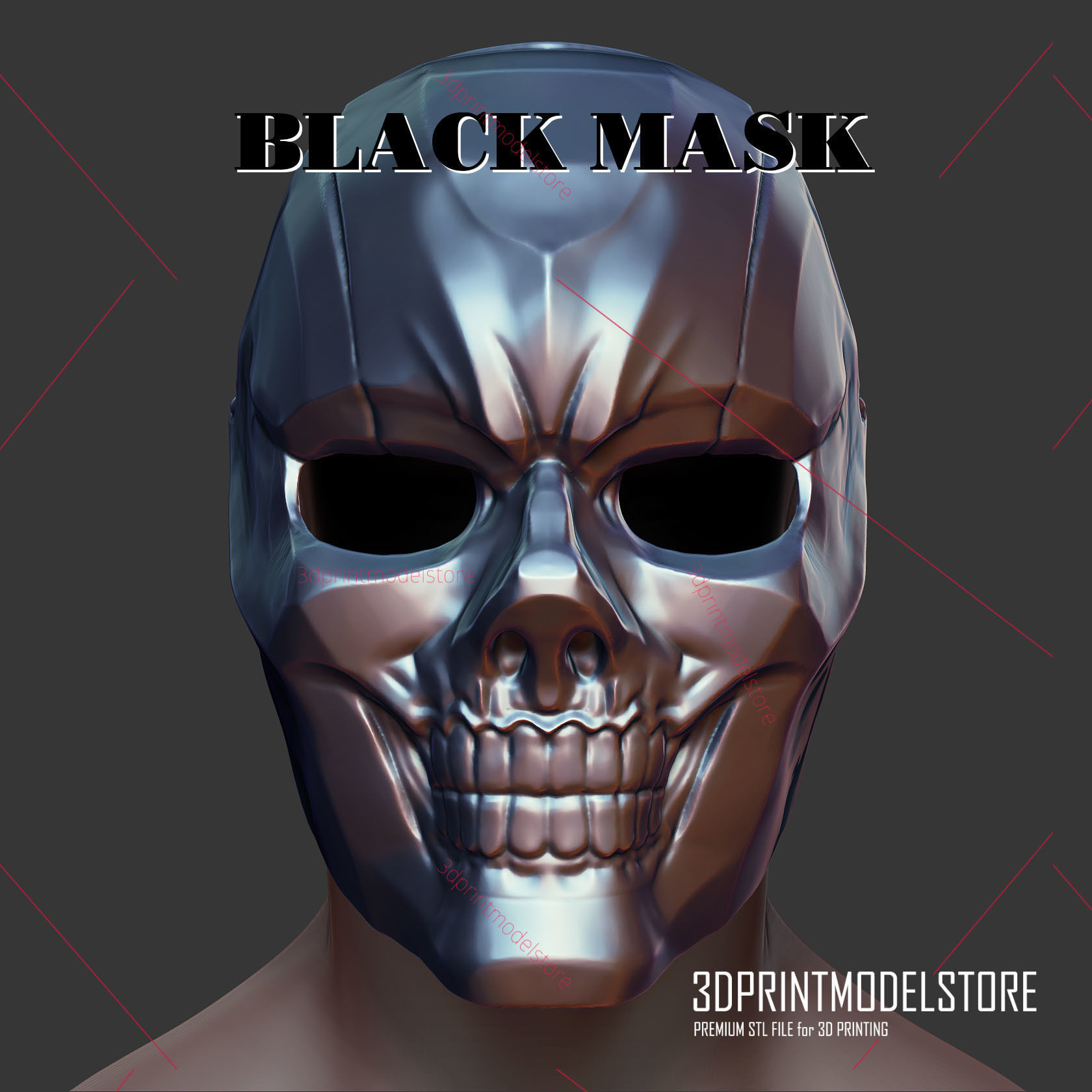 Black Mask DC Comics Cosplay and Halloween 3D model 3D printable | CGTrader