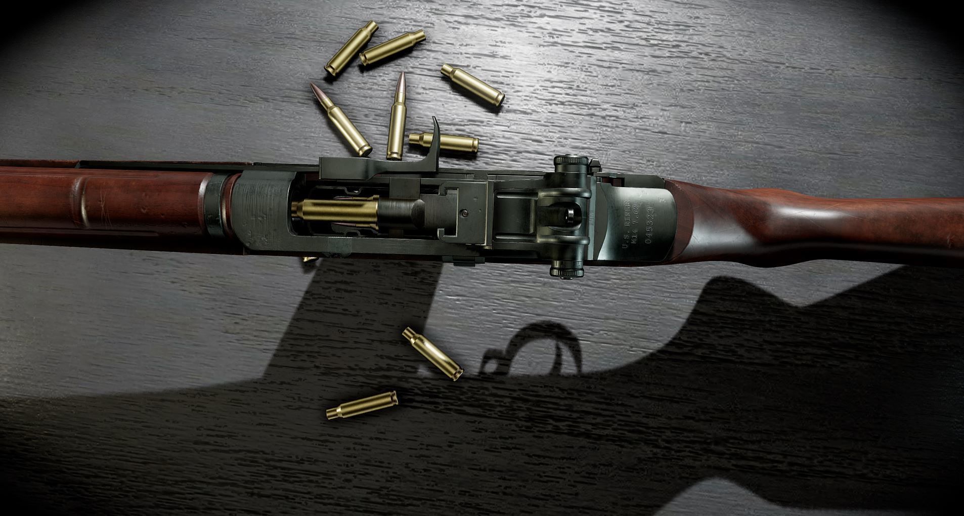 3D model M14 Battle Rifle VR / AR / low-poly | CGTrader