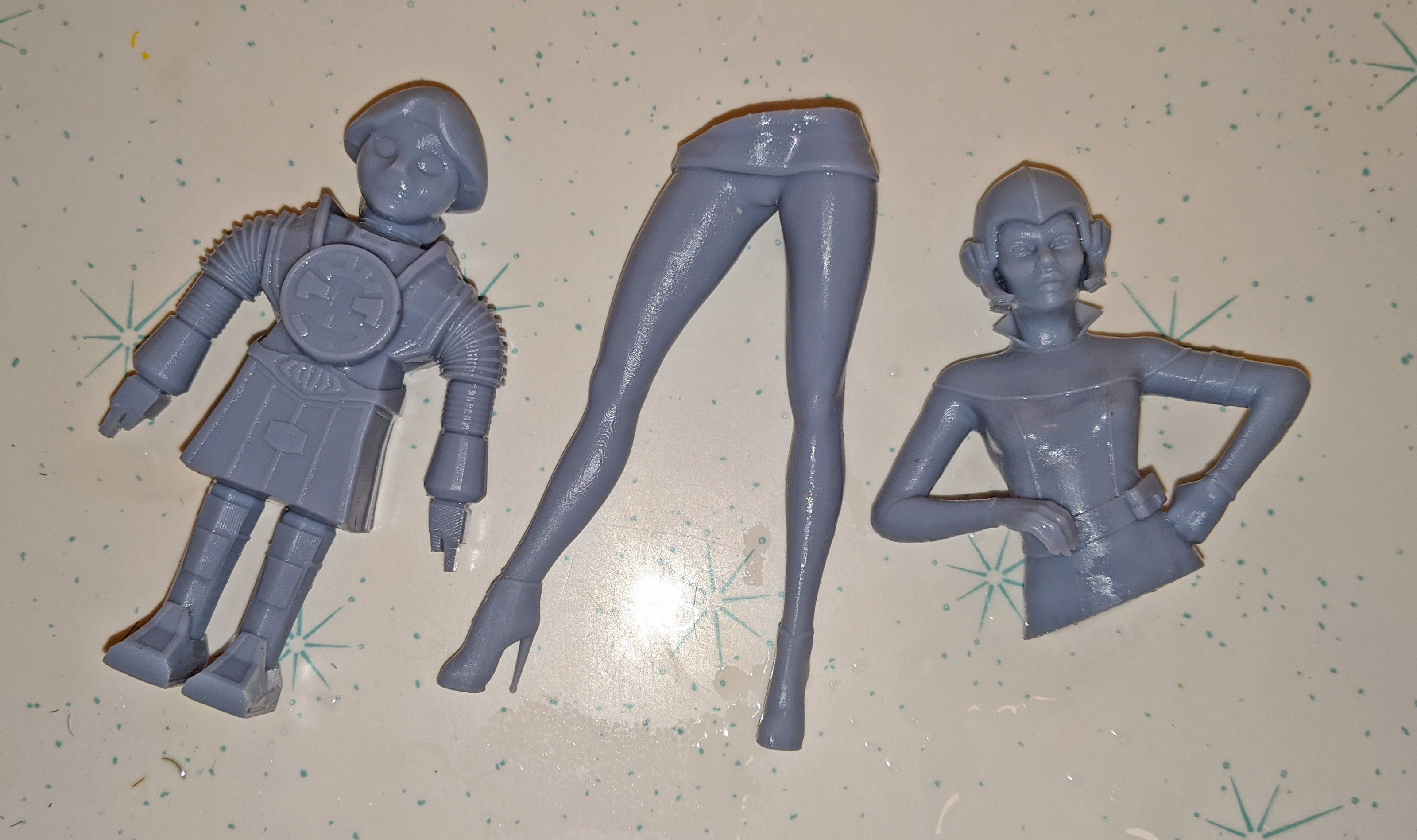 Wilma and Twiki from Buck Rogers in the 25th Century 3D model 3D ...
