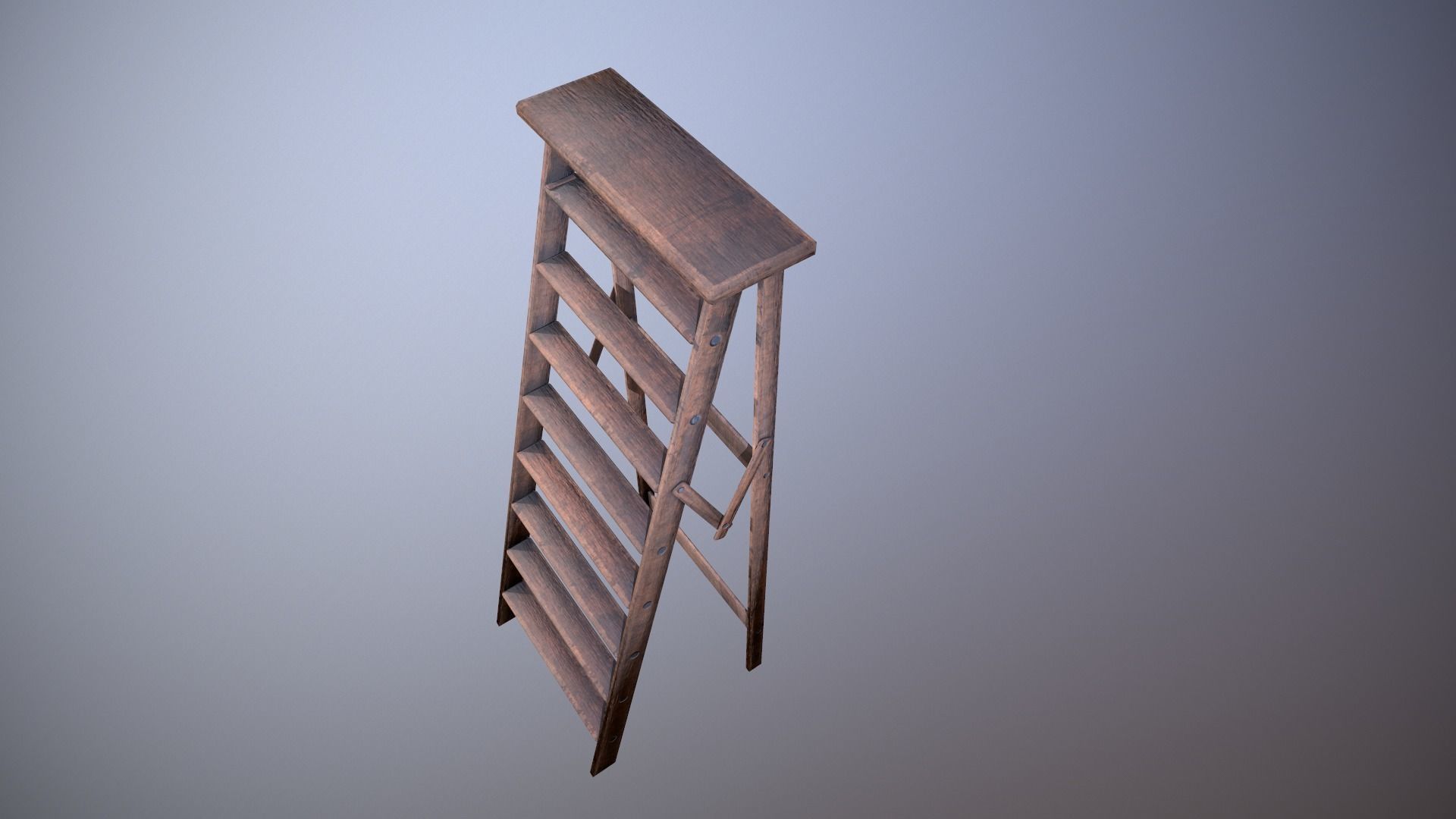 3D model Wooden Ladder VR / AR / low-poly | CGTrader