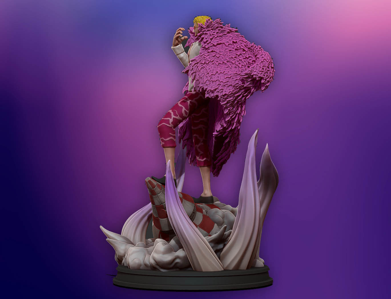 Donquixote Doflamingo 3d print statue - One Piece figurine 3D model 3D ...