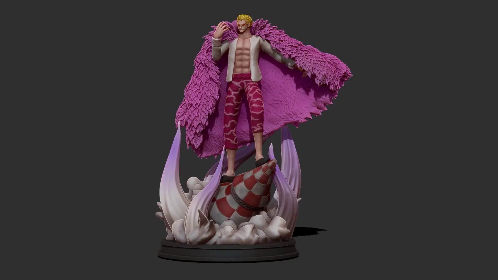 Donquixote Doflamingo 3d print statue - One Piece figurine 3D model 3D ...