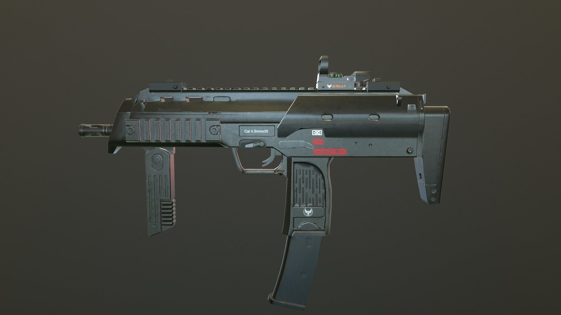 3D model ASSAULT RIFLE HK MP7 WEAPON 3D MODEL VR / AR / low-poly | CGTrader