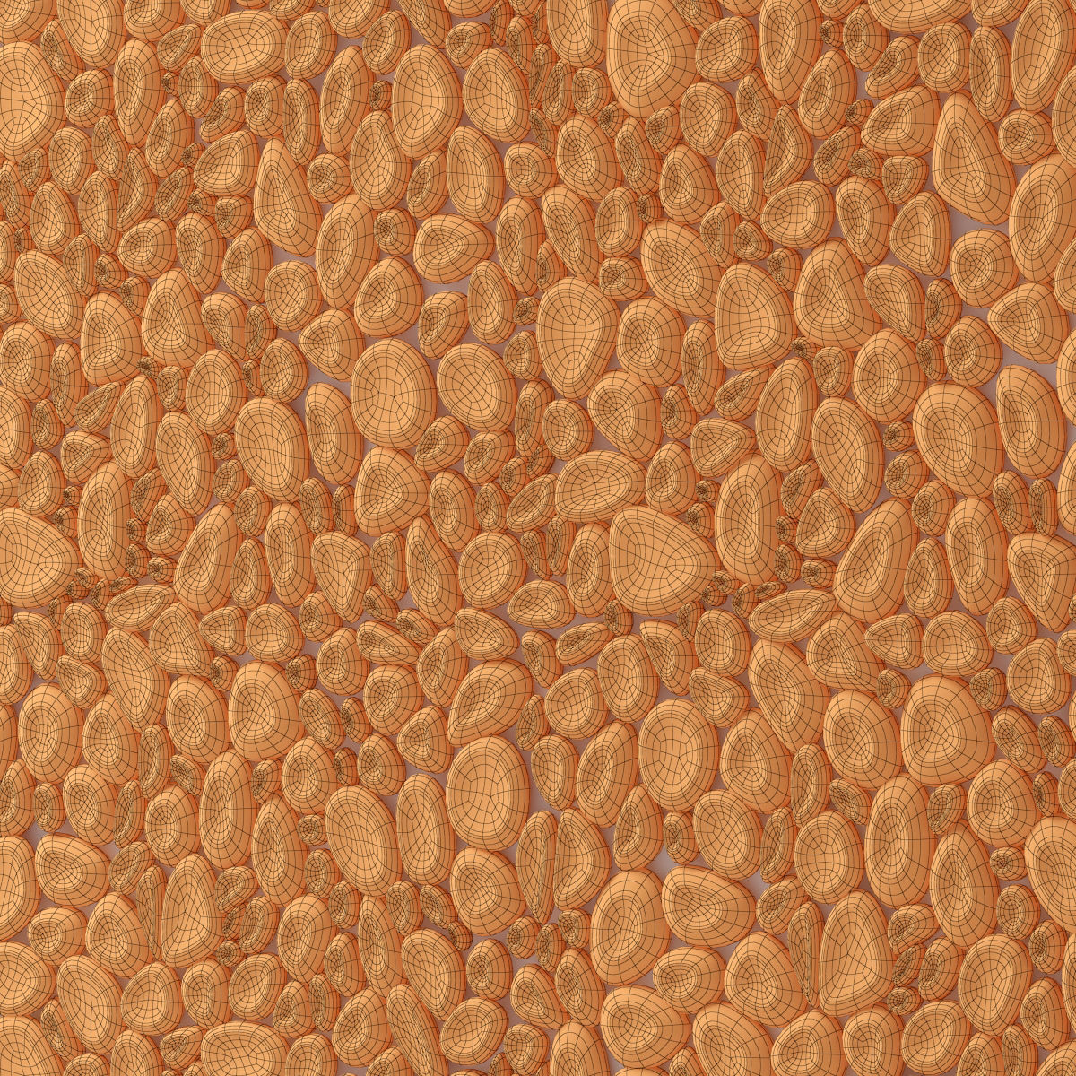 Stone pebble concave decorative 3D model | CGTrader