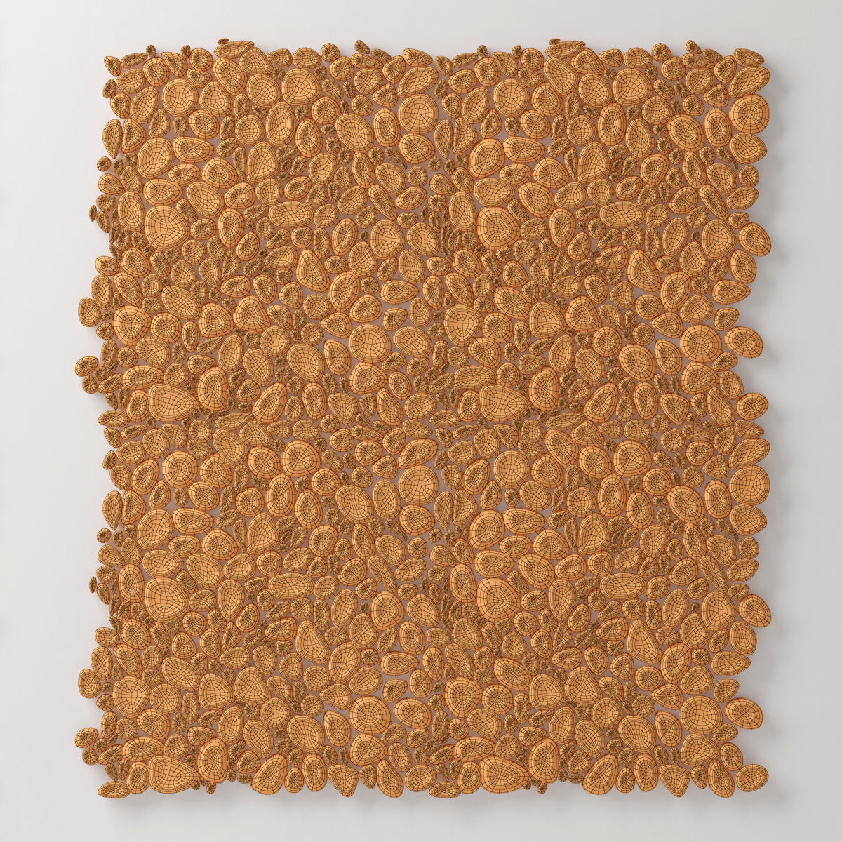 Stone pebble concave decorative 3D model | CGTrader