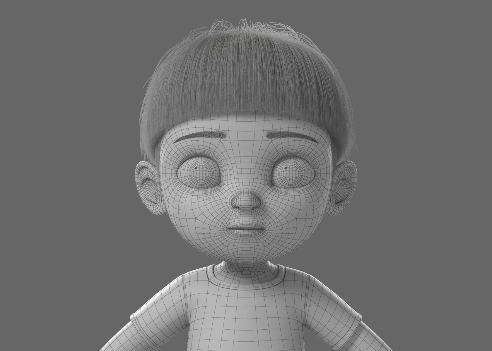 Cartoon Boy Rigged 3D model rigged | CGTrader