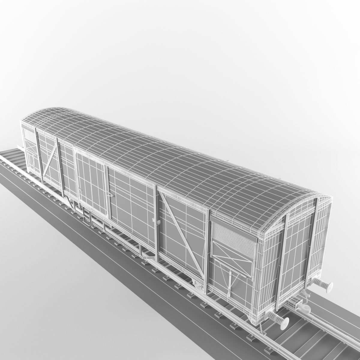 Train Boxcar 3D model | CGTrader