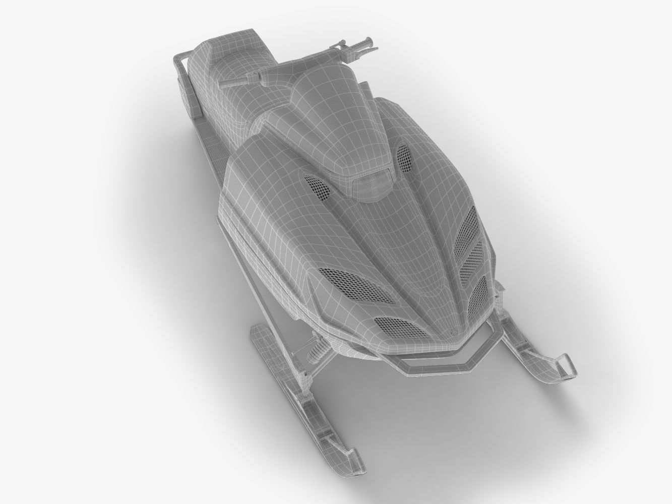 Snowmobile 3D model | CGTrader