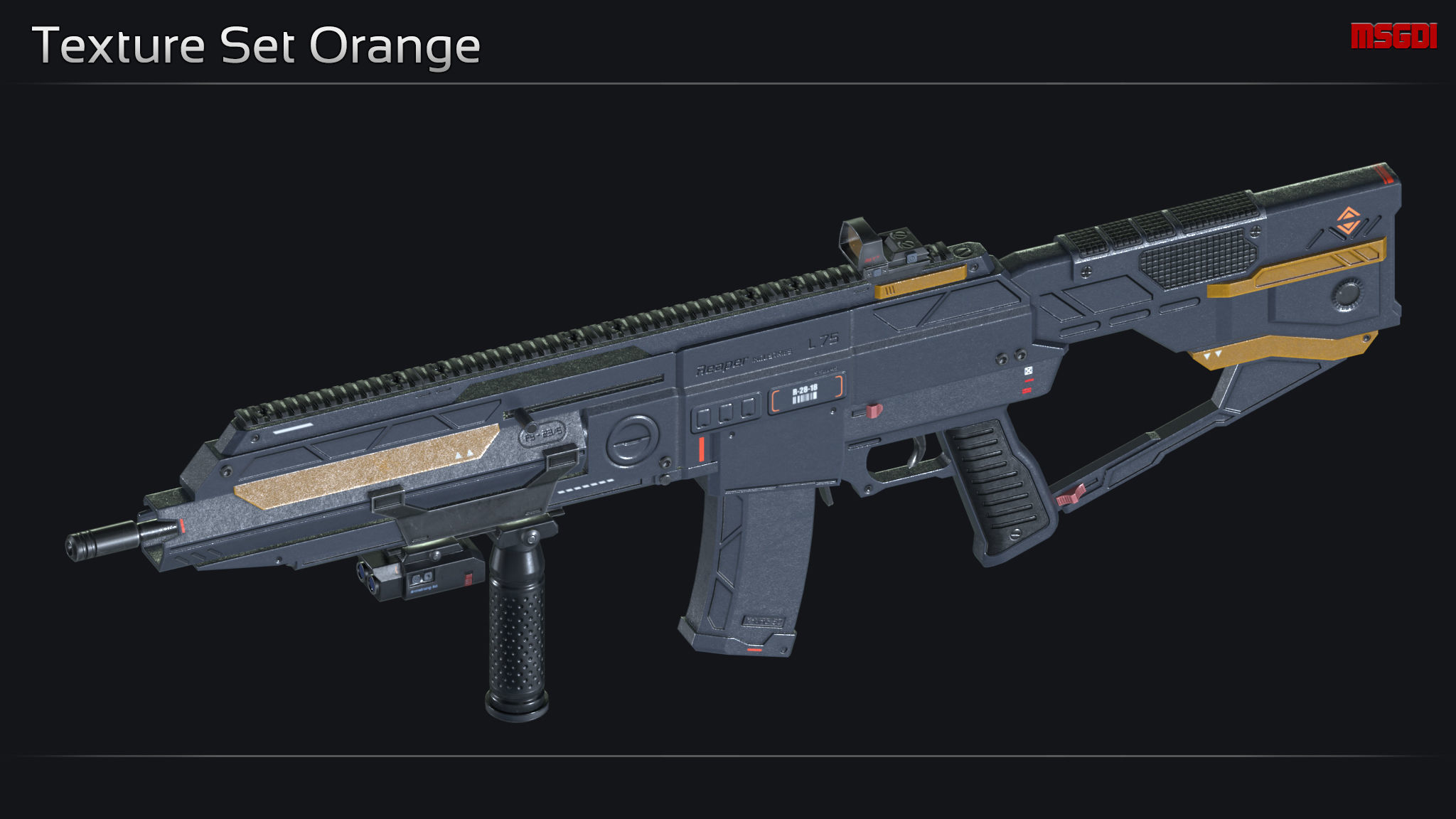 Scifi Assault Rifle Collection | CGTrader