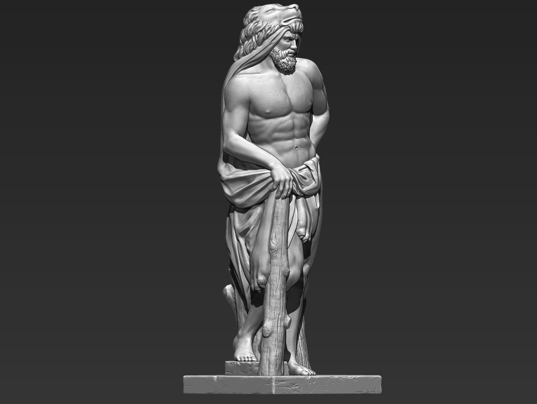 Hercules Greek Statue 3D model 3D printable | CGTrader