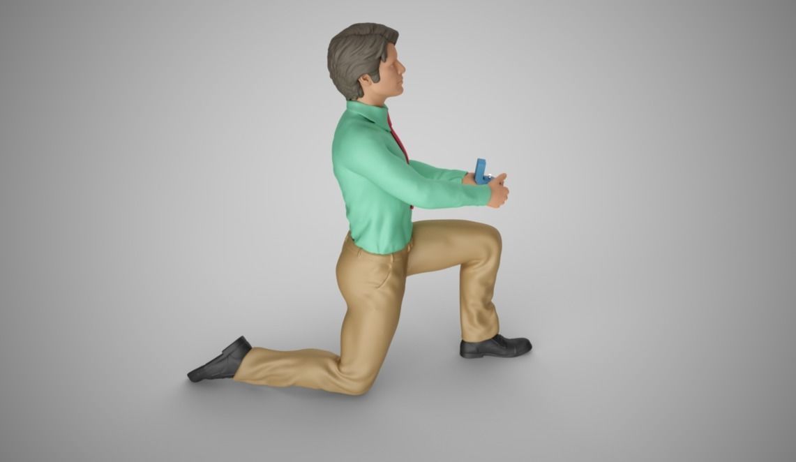 Marriage Proposal 3D model 3D printable | CGTrader