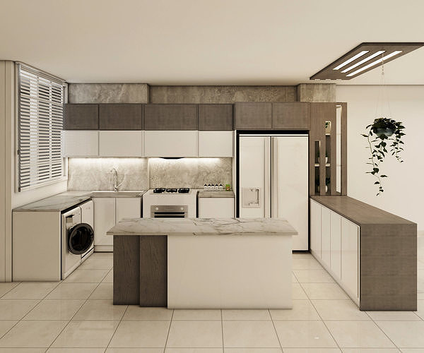 Modern kitchen 3D model | CGTrader